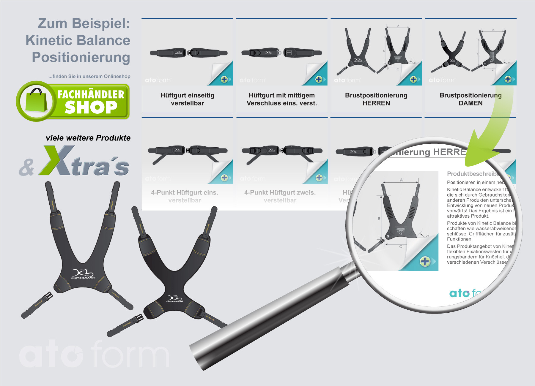 Positionierungssysteme Kinetic Balance - Umfangreiches Programm